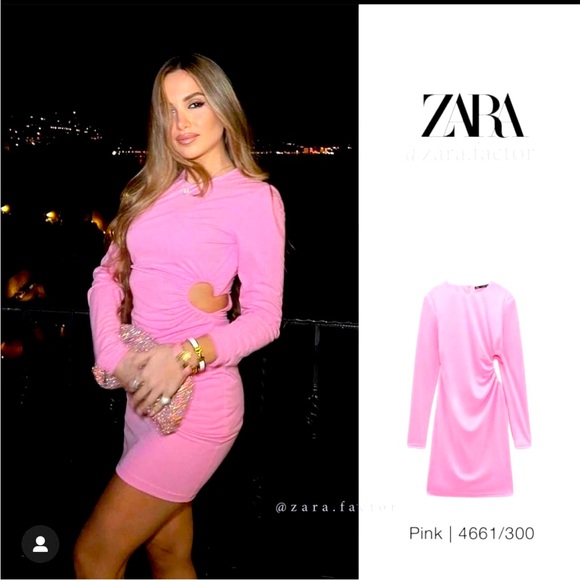 Zara | Dresses | Zara Bloggers Favorite Heart Cut Out Mini Dress | Poshmark